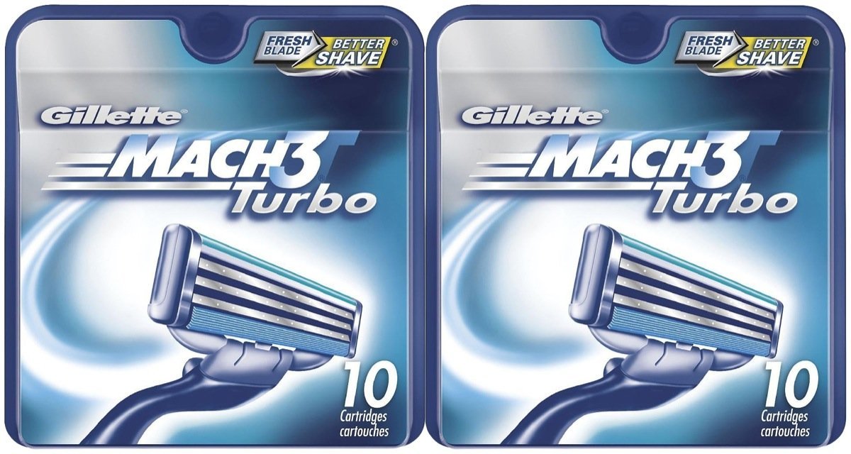 Gillette MACH3 Turbo Refill Cartridges-10 ct, 2 pk