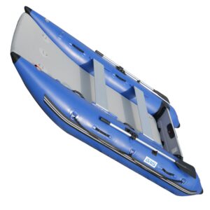 BRIS 11 ft Inflatable Catamaran Inflatable Boat Inflatable Dinghy Mini Cat Boat Blue