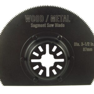 3 1/2" Segmented HSS Oscillating Tool Saw Blade 10 Pack - Universal Arbor for Fein Multimaster, Dremel, Bosch, Craftsman, Rockwell, Makita, Milwaukee and more.