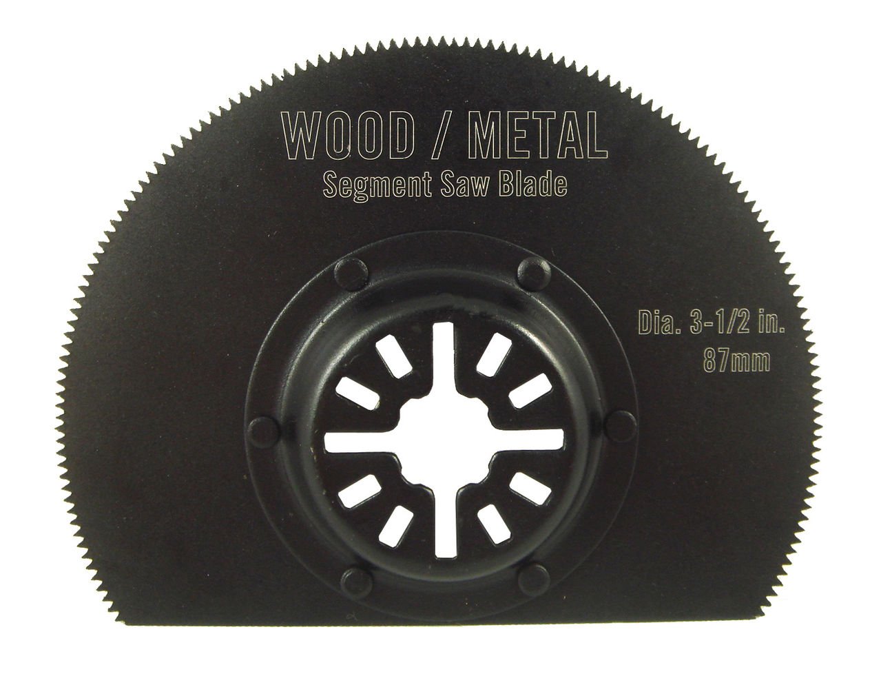 3 1/2" Segmented HSS Oscillating Tool Saw Blade 10 Pack - Universal Arbor for Fein Multimaster, Dremel, Bosch, Craftsman, Rockwell, Makita, Milwaukee and more.