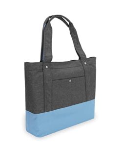 everest stylish tablet tote bag, charcoal, one size,1002tb-cca/bl