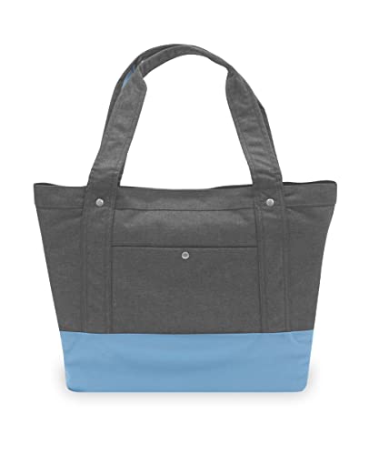 Everest Stylish Tablet Tote Bag, Charcoal, One Size,1002TB-CCA/BL