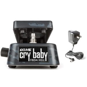 dunlop db01b dime crybaby from hell wah pedal w/ dunlop ecb-003 power supply