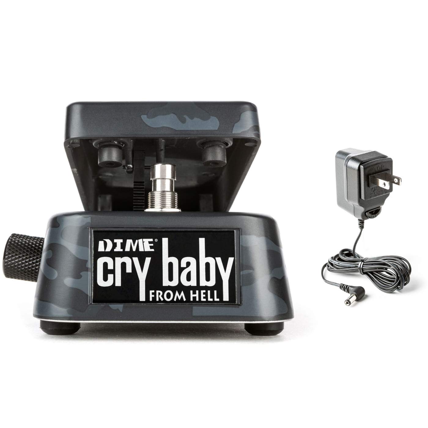 Dunlop DB01B Dime Crybaby From Hell Wah Pedal w/ Dunlop ECB-003 Power Supply