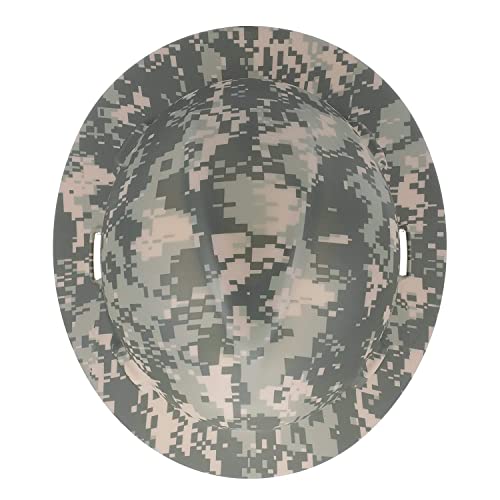 MSA 10104254 Freedom Series V-Gard Full-Brim Hard Hat With Fas-Trac III Ratchet Suspension, Polyethylene Shell, Self Adjusting Crown Straps - Standard Size in American Camouflage