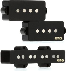 emg geezer butler signature pj bass guitar pickup set