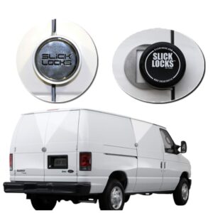 slick locks ford sliding door kit complete with spinners, weather covers & locks,silver