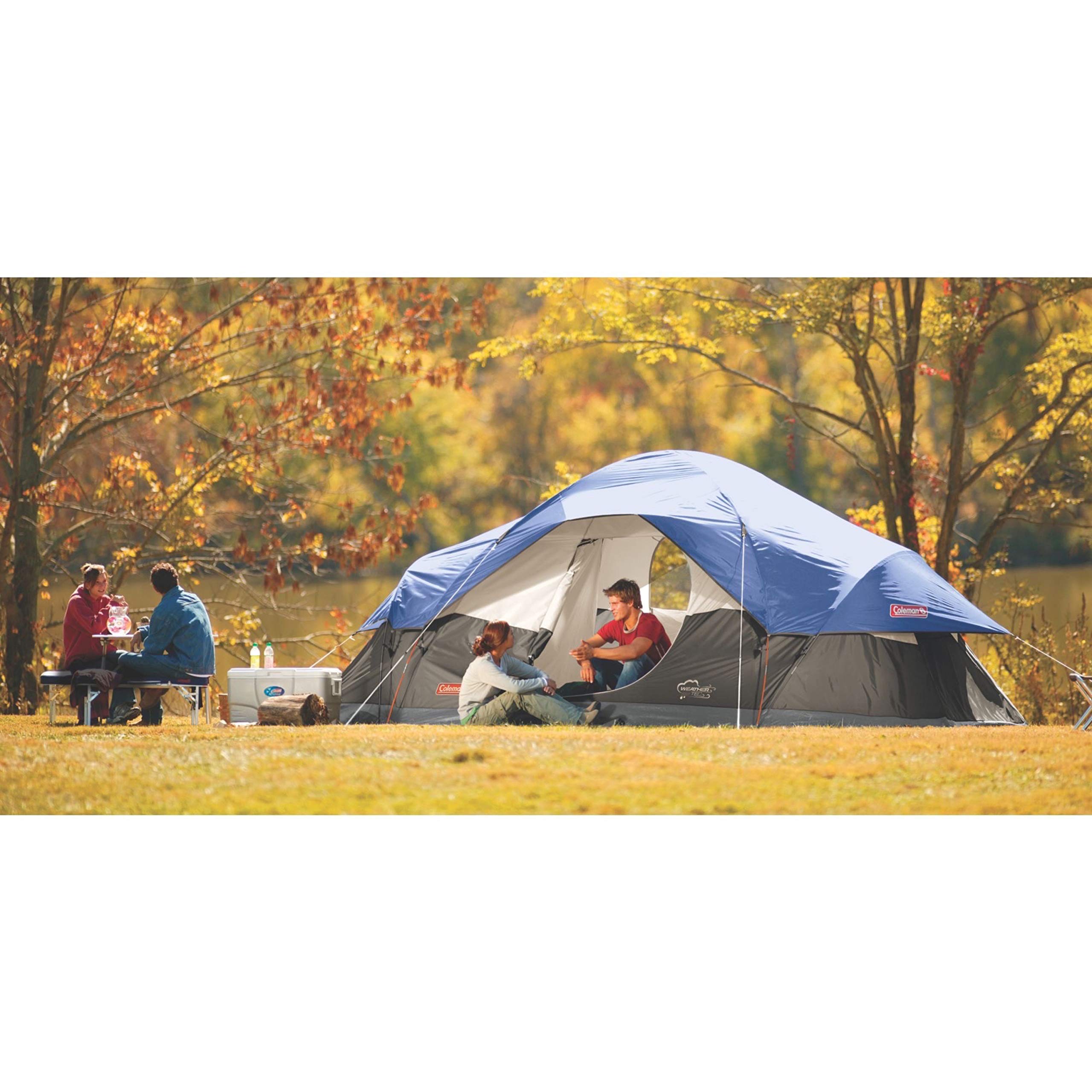 Coleman 8-Person Tent for Camping | Red Canyon Car Camping Tent, Blue