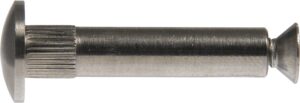 hillman 44788 1/4-20 x 1-9/16-inch stainless steel binding post with screw, smooth head, 3/8" hole, 6-pack