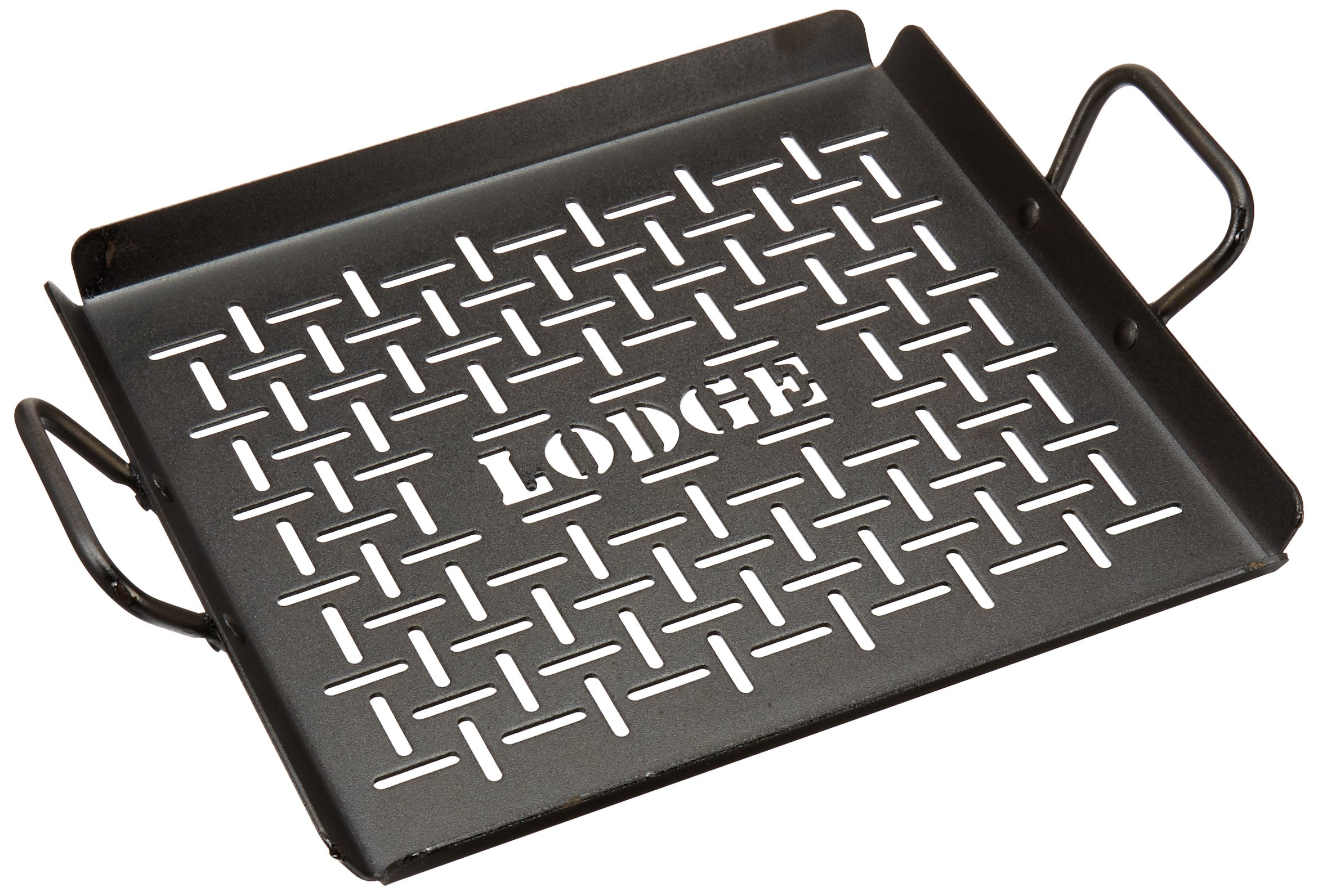 Lodge CRSGP12 Carbon Steel Grilling Pan, Pre-Seasoned, 12-inch