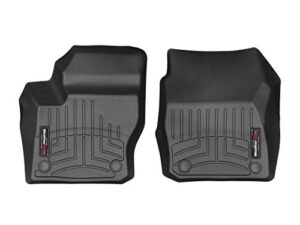 weathertech custom fit floorliners for ford focus st, focus - 1st row (446461), black