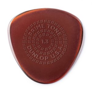 dunlop primetone semi-round 1.3mm sculpted plectra (grip) - 3 pack guitar picks (514p1.30)