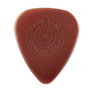 dunlop primetone standard .73mm sculpted plectra with grip , 3 pack