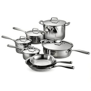 tramontina cookware set stainless steel tri-ply base, 80101/203ds