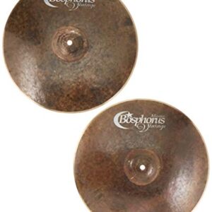 Bosphorus Cymbals A15HC 15-Inch Antique Series Hihat Cymbals Pair