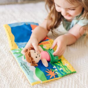 Melissa & Doug Soft Activity Baby Book - What Should I Wear? - Sensory Travel Toys, Dress Up Doll For Babies And Toddlers