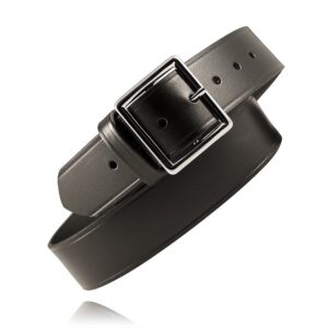 boston leather 1.75in. garrison leather belt (38, black)