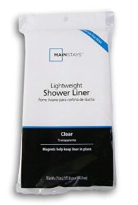 light weight peva shower liner - clear