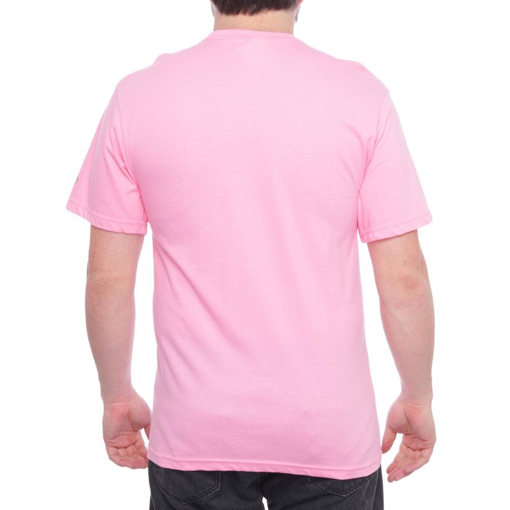 Spalding Men's Basic Crew Neck Cotton T-Shirt, Rose Bud, Small