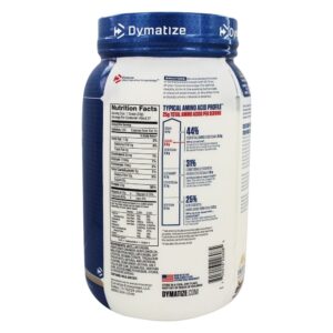 Dymatize Nutrition - Elite Casein Protein Powder 100% Micellar Casein Smooth Vanilla - 2 lbs.