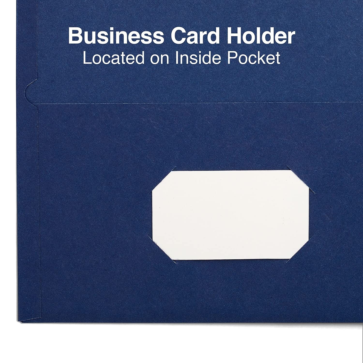 Staples 907701 2-Pocket Folders, Dark Blue, 10/Pack (13377-CC)