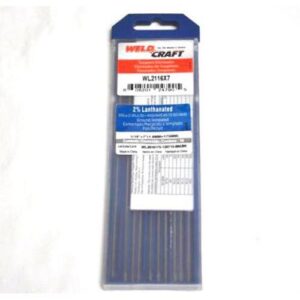 Miller Weldcraft WL2116X7 2% Lanthanated Tungsten Electrode 1/16 X 7", 10 pack