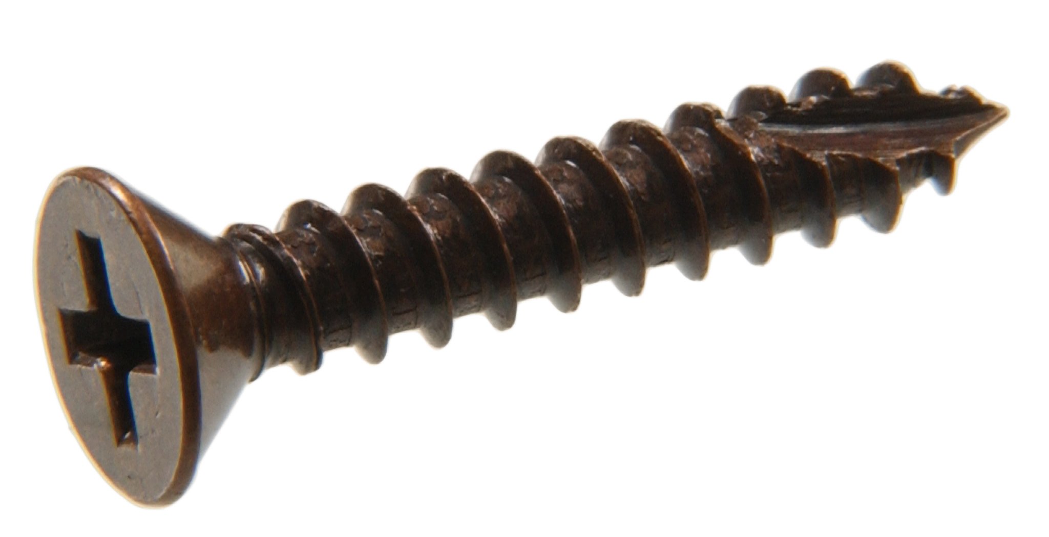 Hillman 45363 #7 x 3/4-Inch Flat Phillips Wood Screw, Antique Bronze, (Pack of 40)