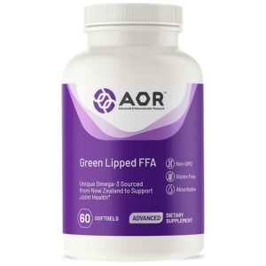 aor, green lipped ffa, natural supplement to support joint health, 30 servings (60 softgels)