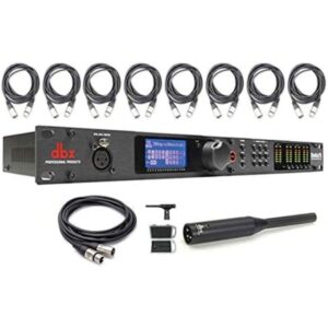 dbx driverack pa2 pa management system w/ rta-m measurement microphone, cables bundle