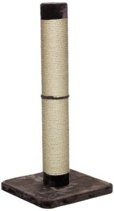 midwest homes for pets cat scratching post | forte huge scratching post w/extra-durable sisal wrap, brown & tan, giant xxl cat post