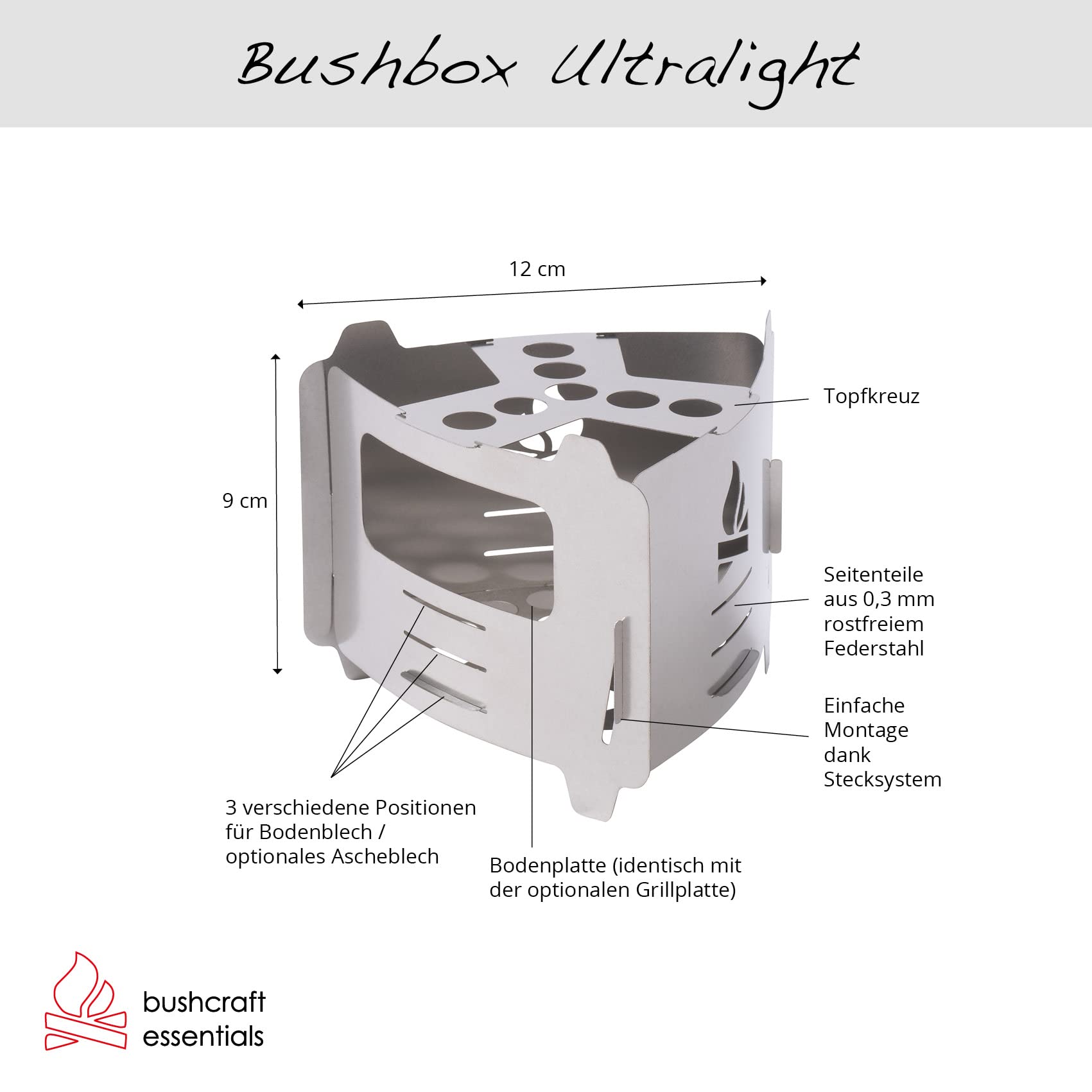 Bushbox Ultralight Outdoor Pocket Stove