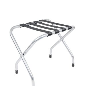 WHP Wholesale Hotel Products- Chrome Luggage Rack- Environmentally safe manufacturing process- Waterproof finish- Perfect for condos, homes, coastal rental properties, hotels