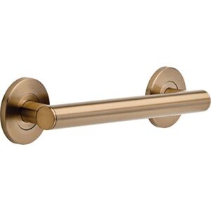 delta faucet 41812-cz contemporary wall mounted 12" ada decorative bath safety grab bar in champagne bronze