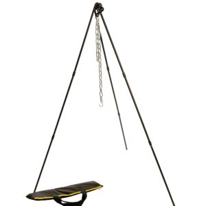 Lodge ATP2 Adjustable Camp Tripod, 40 to 60-Inch Tall, Black