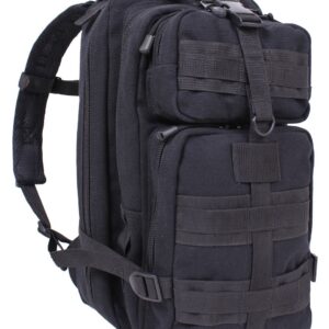 Black Tactical Canvas Go Pack Backpack