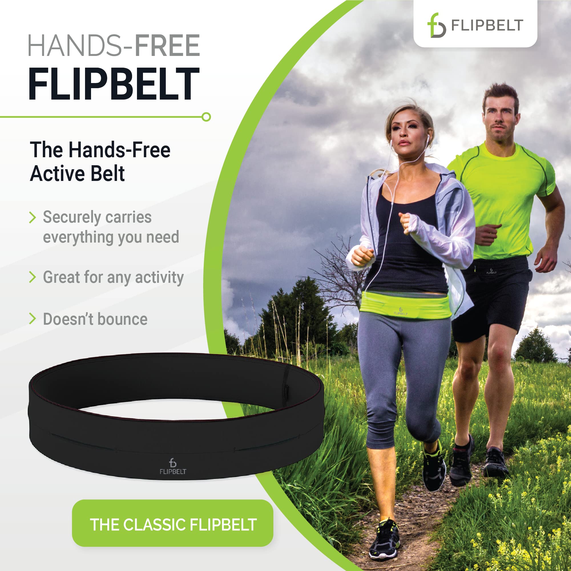 FlipBelt FB0114-BLK-M.1, Black, Medium