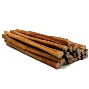 Top Dog Chews - 12 Inch Bully Sticks, 100% Natural Beef, Free Range, Grass Fed, High Protein, Supports Dental Health & Easily Digestible, Thick Dog Treat, 20 Pack