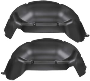 husky liners - rear wheel well guards | 2011 - 2016 ford f-250/f-350 - single rear wheels - black, 2 pc. | 79111