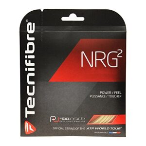 tecnifibre nrg2 (17-1.24mm) tennis string set (black)