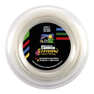 weiss cannon scorpion tennis string - 1.22mm/17g (white) 660ft - 200m reel - the power string