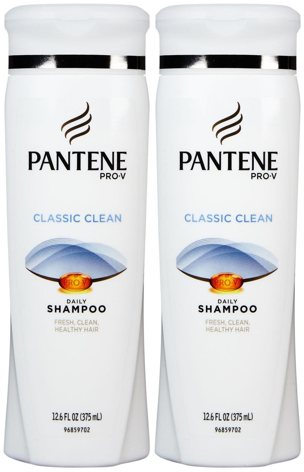 Pantene Pro-V Classic Clean Shampoo, 12.6 Fl Oz (Pack of 2)