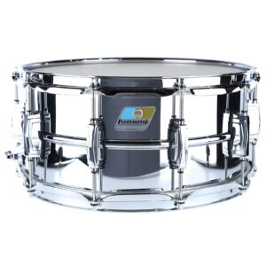 ludwig 6.5x14 supraphonic snare drum w/blue olive badge