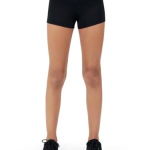 Capezio girls Team Basic Gusset athletic shorts, Black, 10 12 US