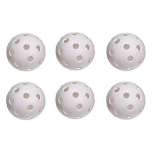 jugs sports pickleballs (6 pack, white)