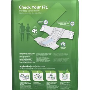 Medline Bariatric Briefs, 65 Inch-94 Inch, 8 Count (Pack of 4)