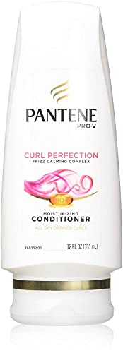 Pantene Pro-V Curly Hair Curl Perfection Moisturizing Conditioner, 12 Fl Oz (Pack of 2)