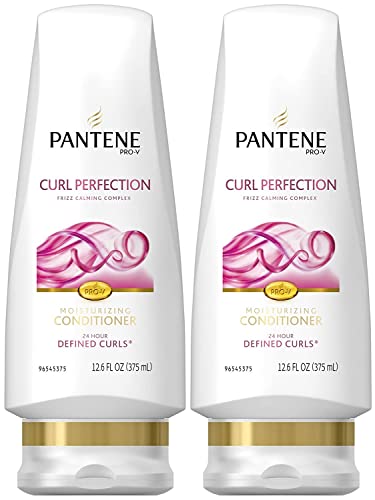 Pantene Pro-V Curly Hair Curl Perfection Moisturizing Conditioner, 12 Fl Oz (Pack of 2)