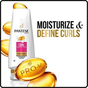 Pantene Pro-V Curly Hair Curl Perfection Moisturizing Conditioner, 12 Fl Oz (Pack of 2)