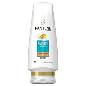 pantene pro-v thick hair smooth & sleek conditioner with argan oil - 12 oz - 2 pk