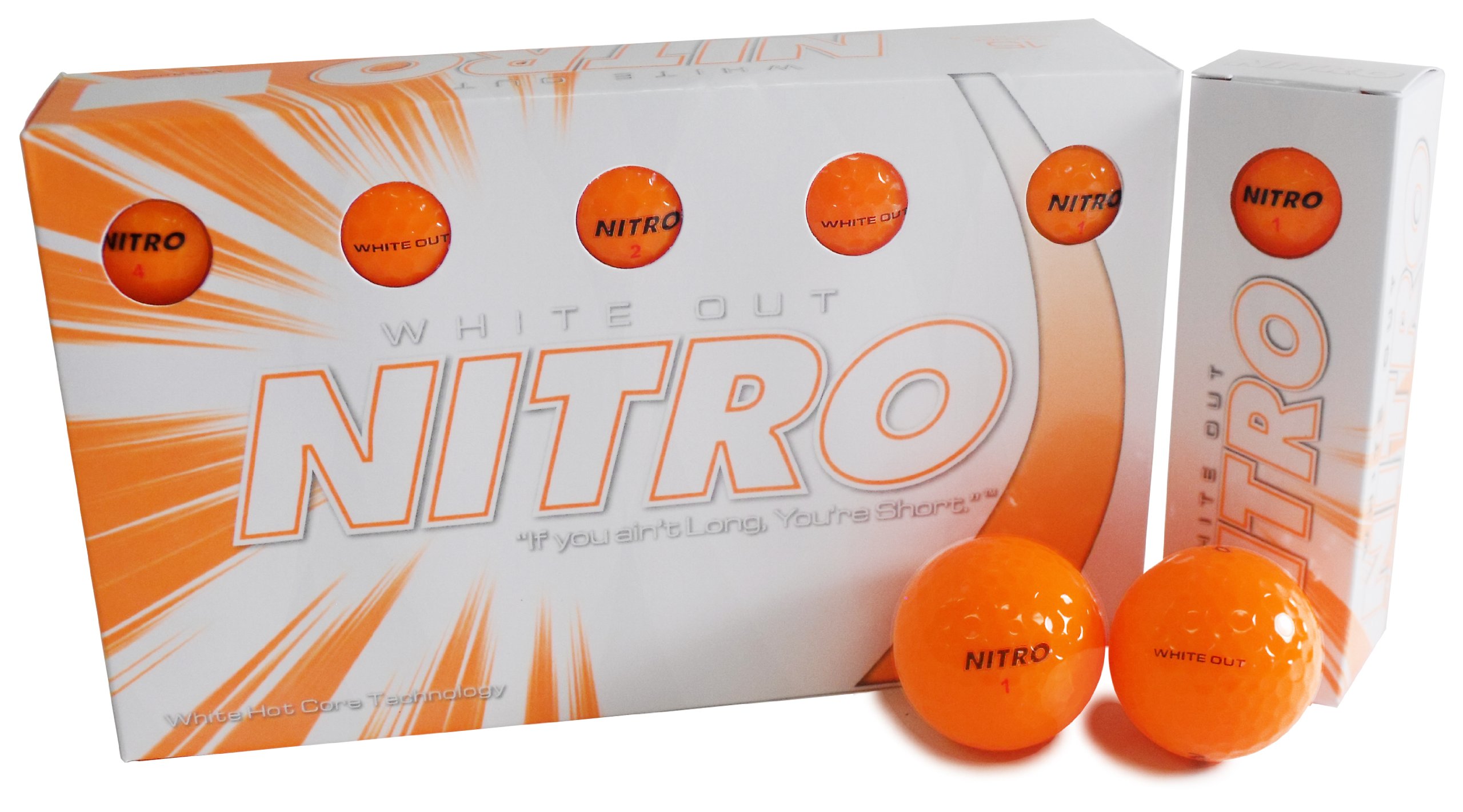 Nitro White Out Ball (15-Pack), Orange